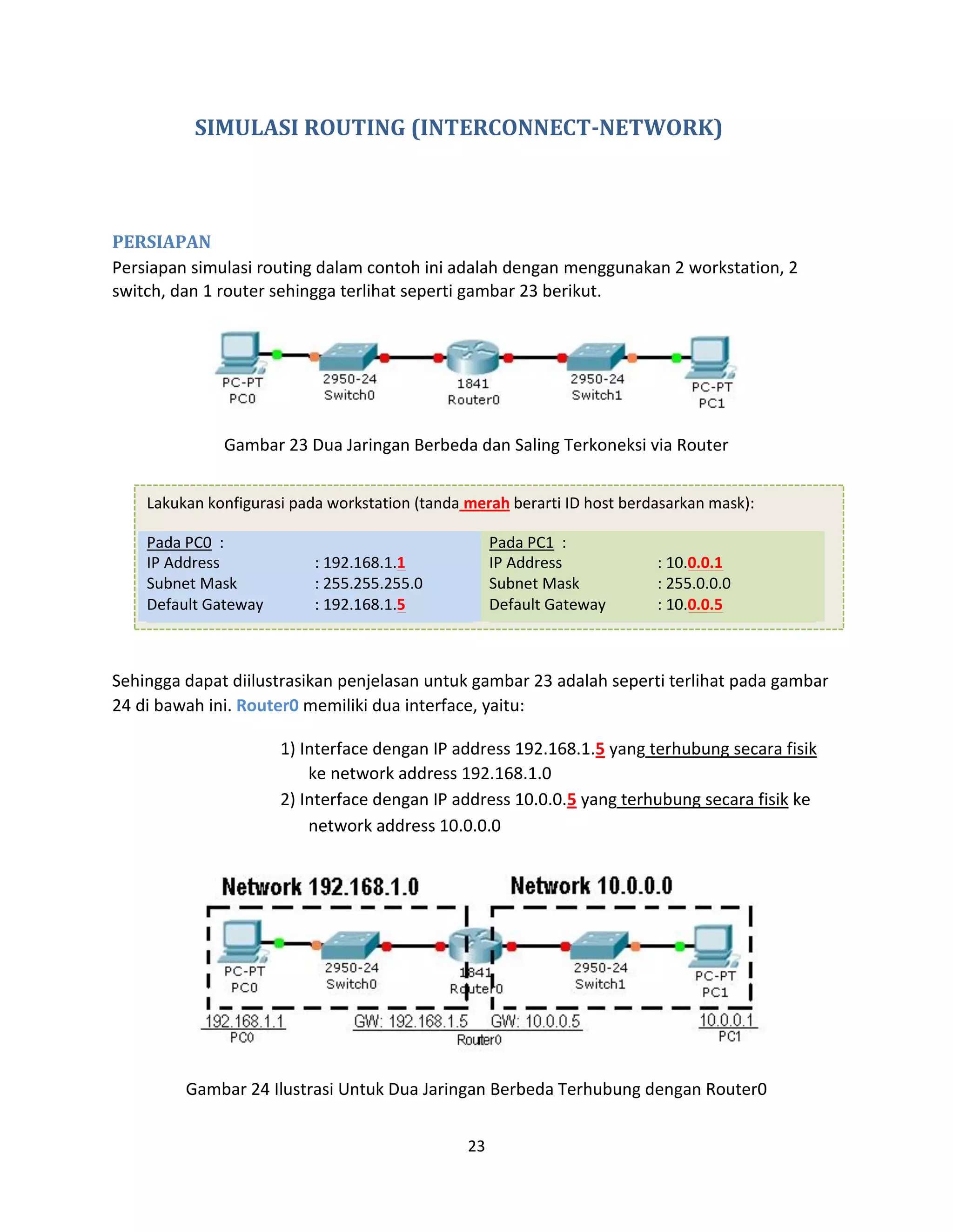 modul cisco packet tracer unutuk simulasi jaringan komputer | PDF