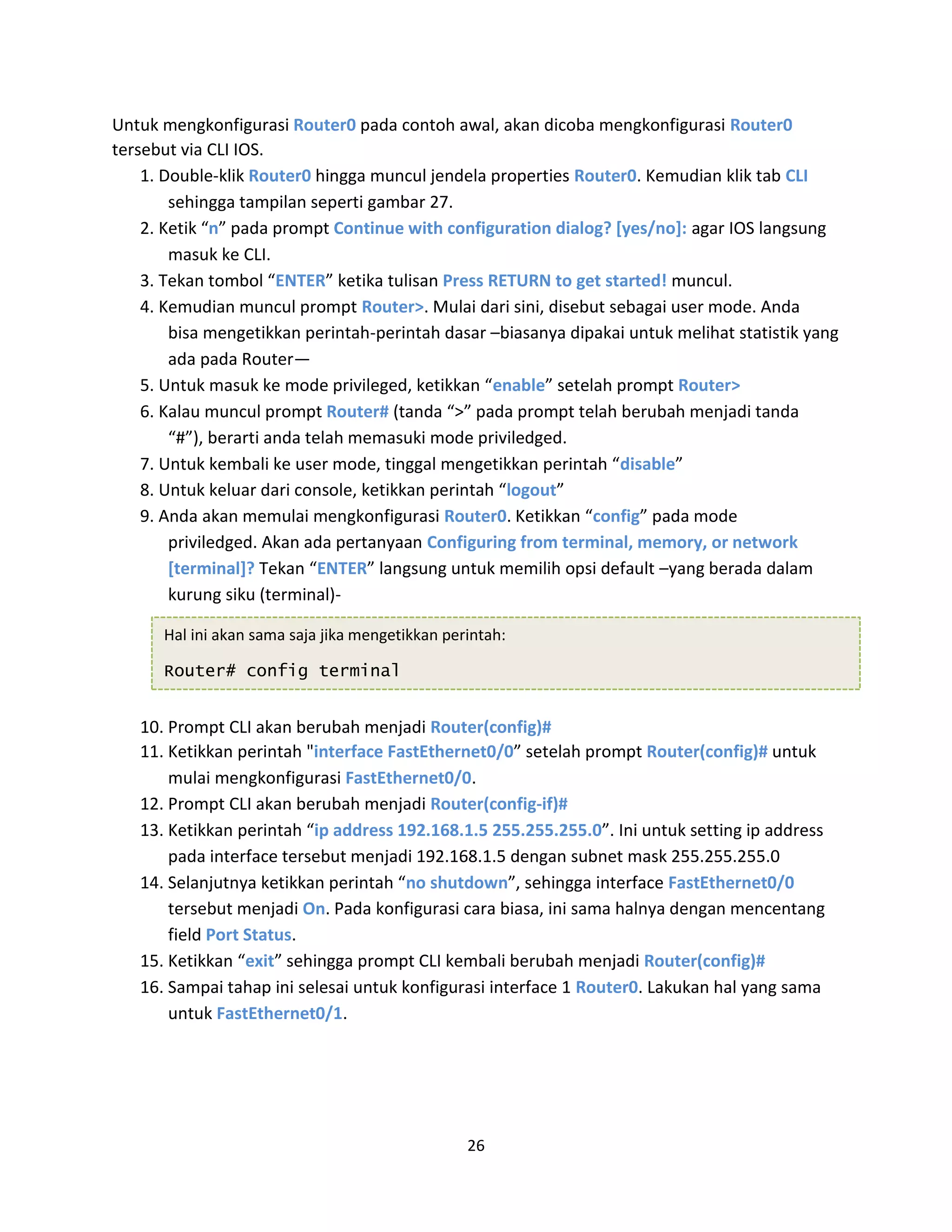 modul cisco packet tracer unutuk simulasi jaringan komputer | PDF