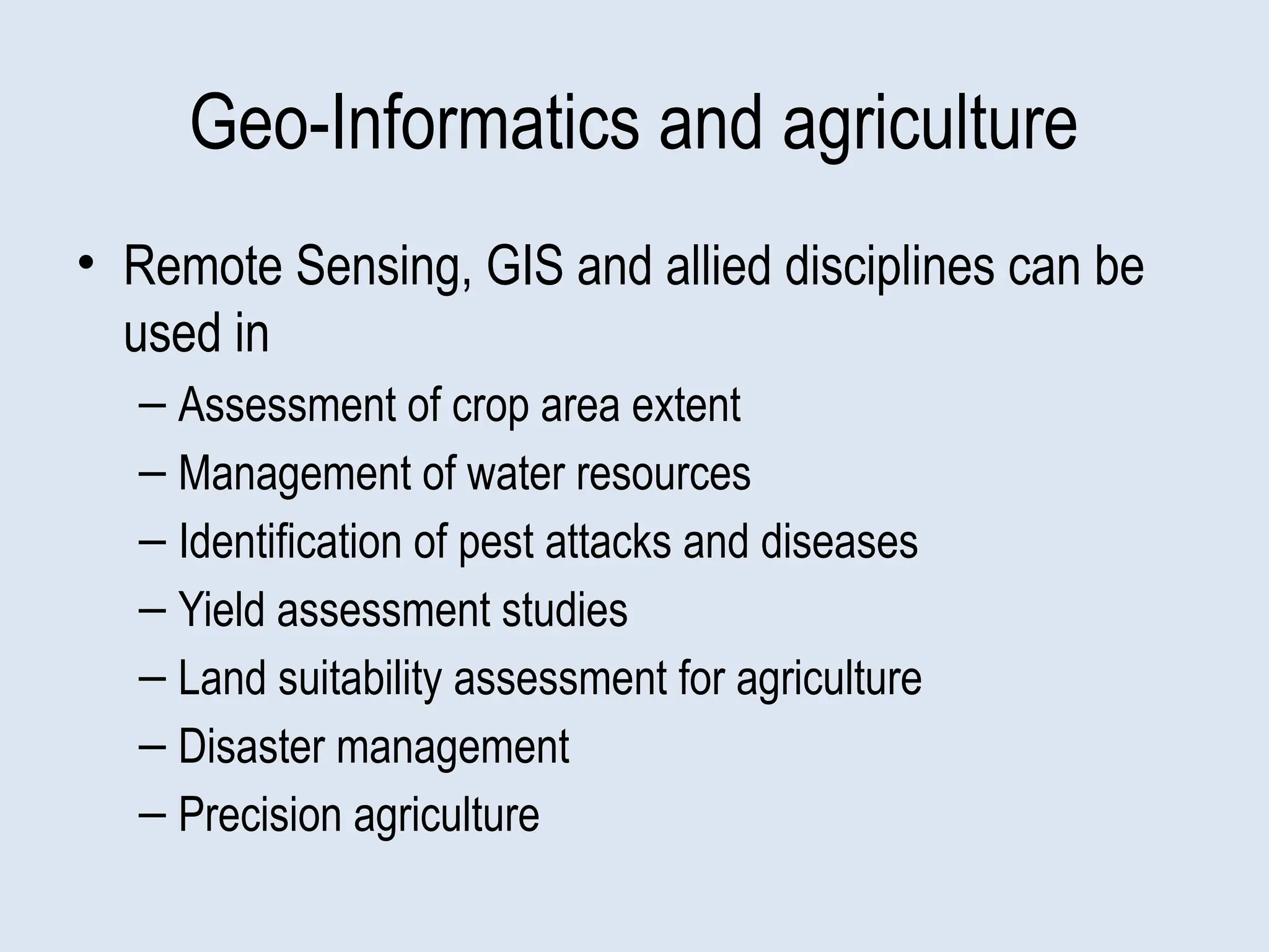GIS and remote Sensing for Agriculture.ppt