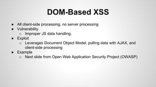 Cross-Site Scripting (XSS) | PPTX
