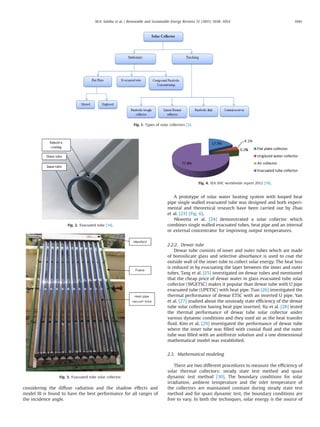 Progress and latest developments of evacuated tube solar collector ...