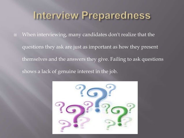Interview Preparedness | PPTX | Resume Writing and Advice | Job Search