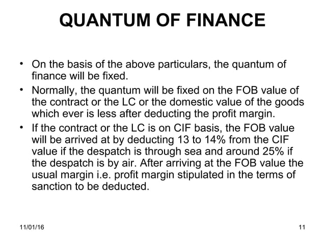 Export Finance-packing credit | PPT