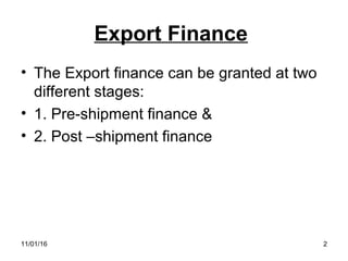 Export Finance-packing credit | PPT