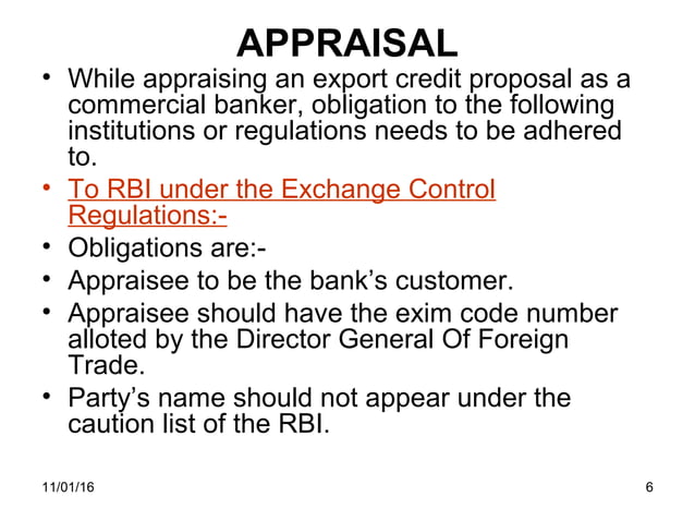 Export Finance-packing credit | PPT