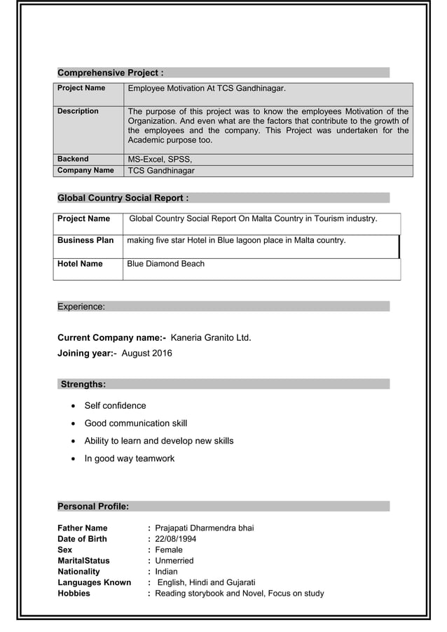 shivangi resume new (1) | PDF