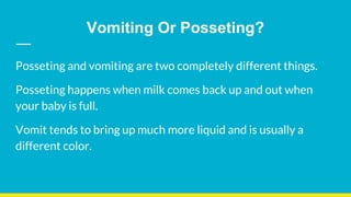 Baby Vomiting - How To Know When Something's Not Right | PPTX