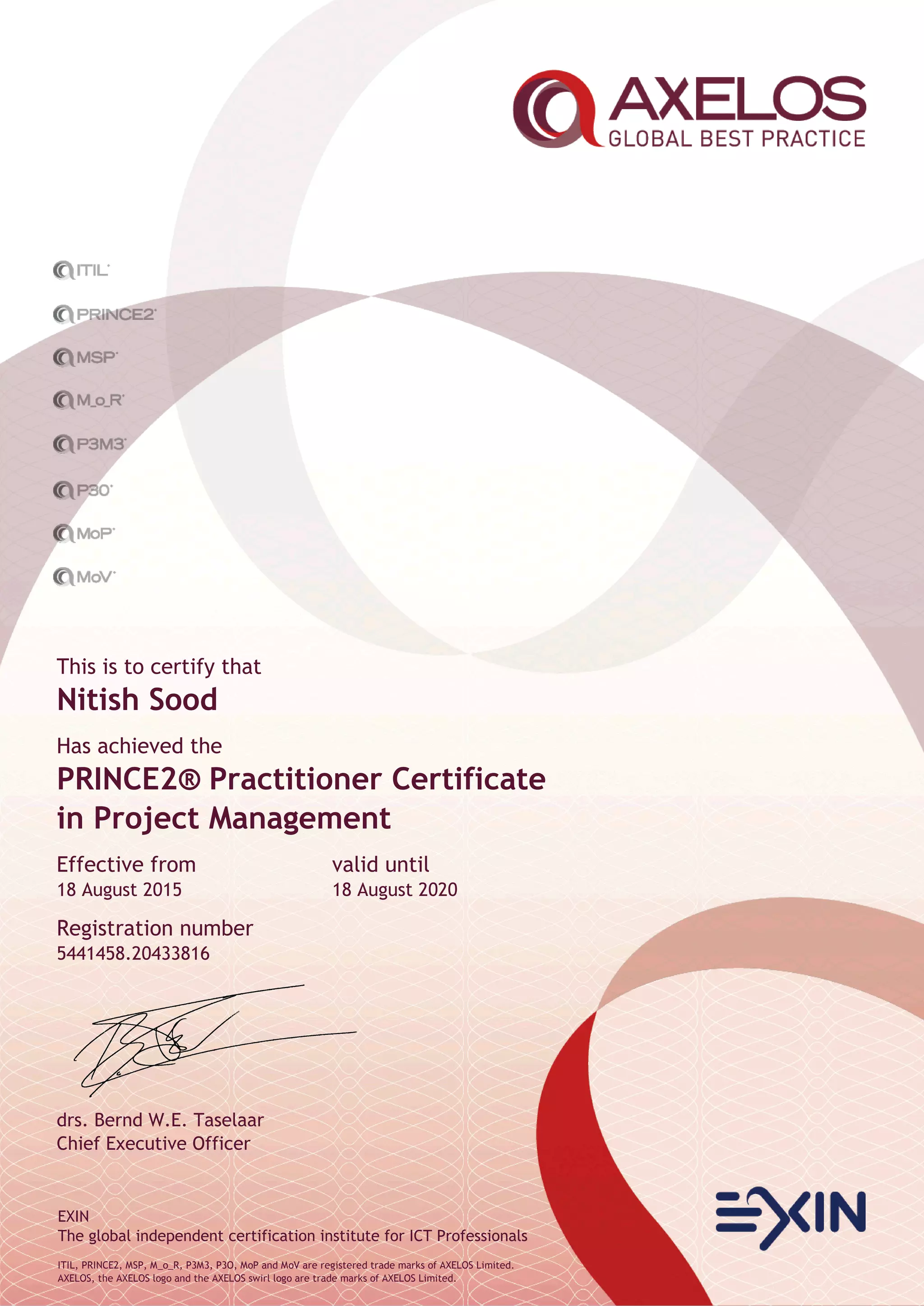 AXELOS_Practitoner_Certificate | PDF