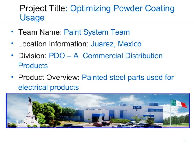 Optimizing Powder Coating Usage | PPT