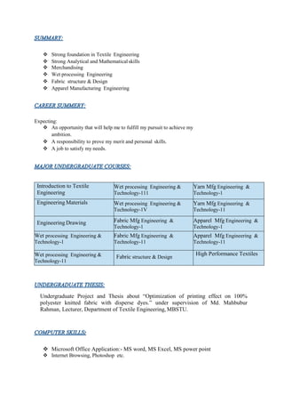 Resume of Ayeesha Azad (PDF) | PDF