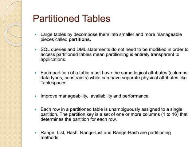 oracle tables | PPT