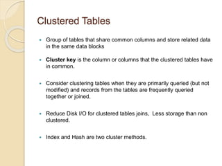 oracle tables | PPT