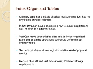 oracle tables | PPT