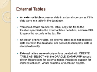 oracle tables | PPT