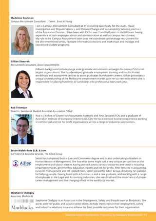 Transition to Graduate Employment - Swinburne University of Technology ...