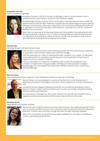 Transition to Graduate Employment - Swinburne University of Technology - Warren Frehse | PDF