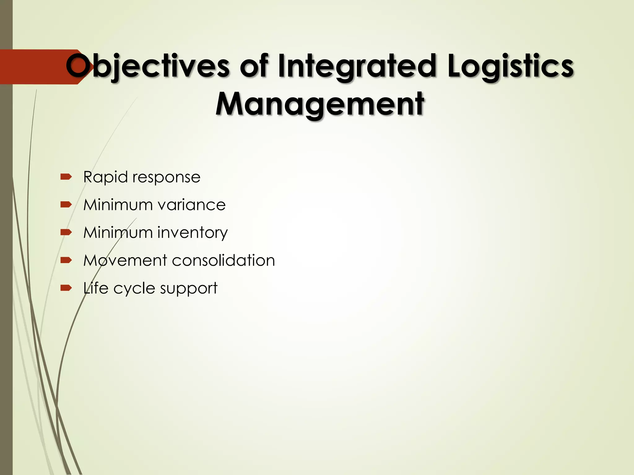 INTEGRATED LOGISTICS | PPTX