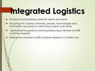 INTEGRATED LOGISTICS | PPTX
