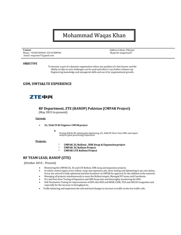 Muhammad Waqas Khan-Resume | PDF