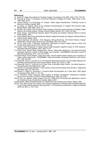 Research on Space Target Recognition Algorithm Based on Empirical Mode Decomposition | PDF
