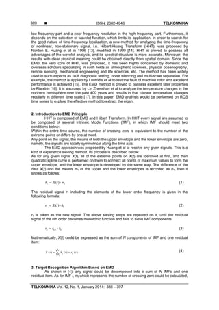 Research on Space Target Recognition Algorithm Based on Empirical Mode Decomposition | PDF