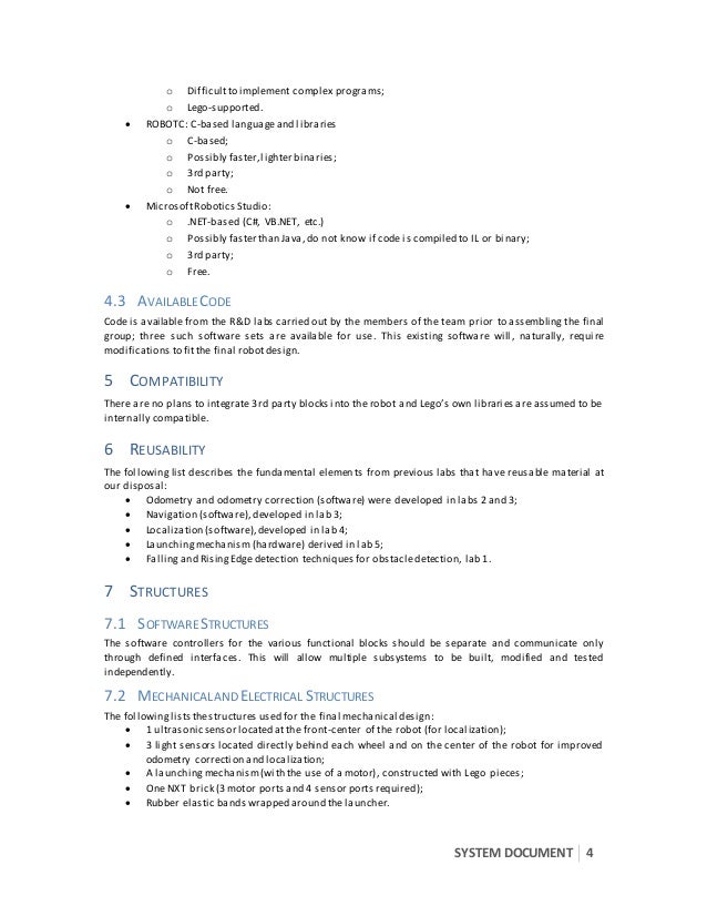 System Document (Revised)