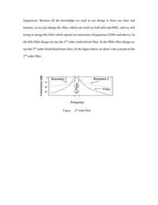 Reconfigurable RF MEMS Bandpass Filter | PDF