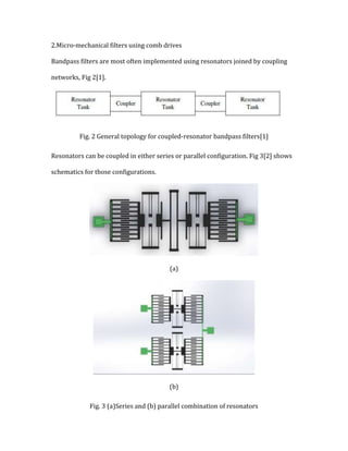 Reconfigurable RF MEMS Bandpass Filter | PDF