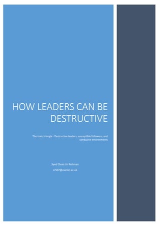 How leaders can be destructive | PDF