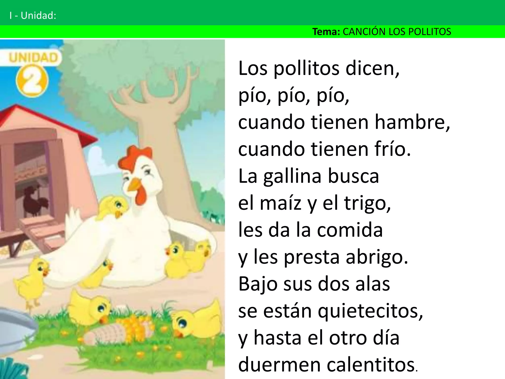 46 cancion los pollitos | PPTX