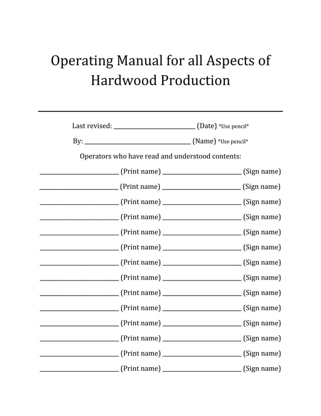 Master Manual | PDF