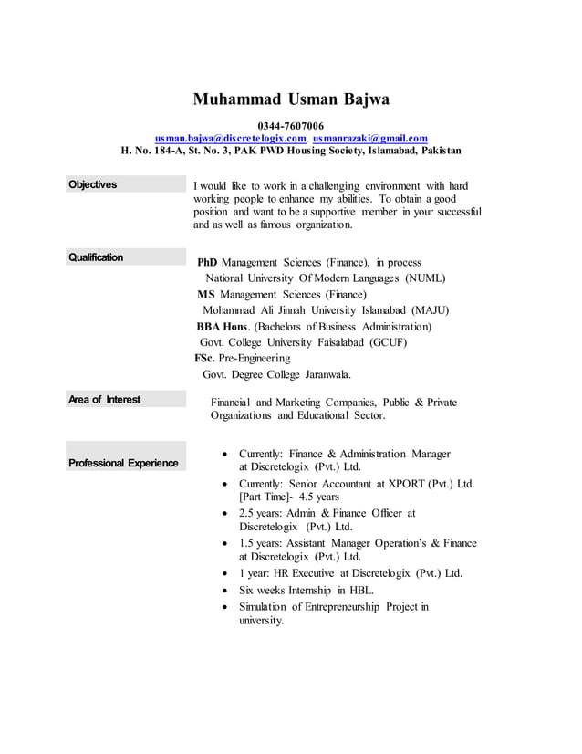 Muhammad Usman Bajwa. | DOCX