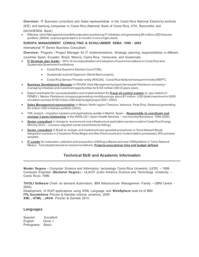 Resume_GermanGomez | DOCX | Business Utilities | Business