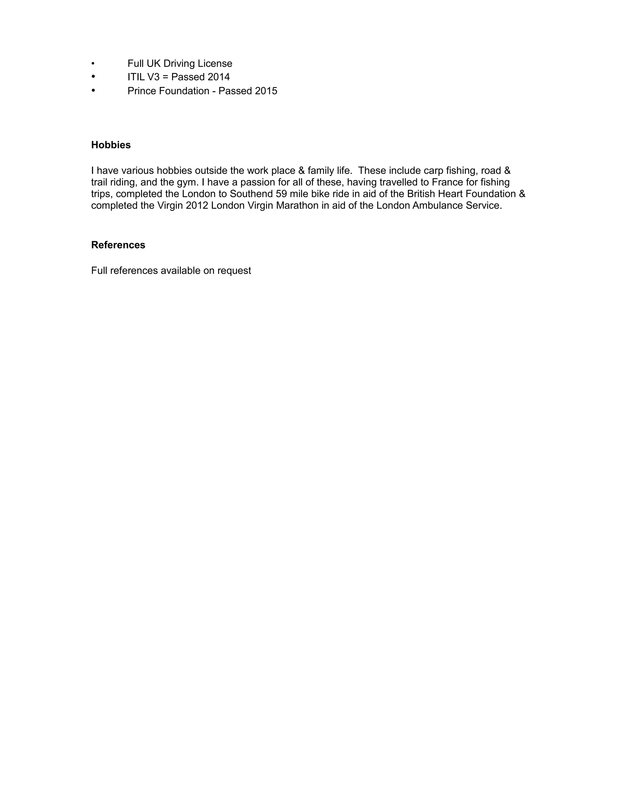 Mick Theobald CV | RTF