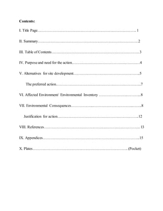 Environmental Impact Statement | DOCX