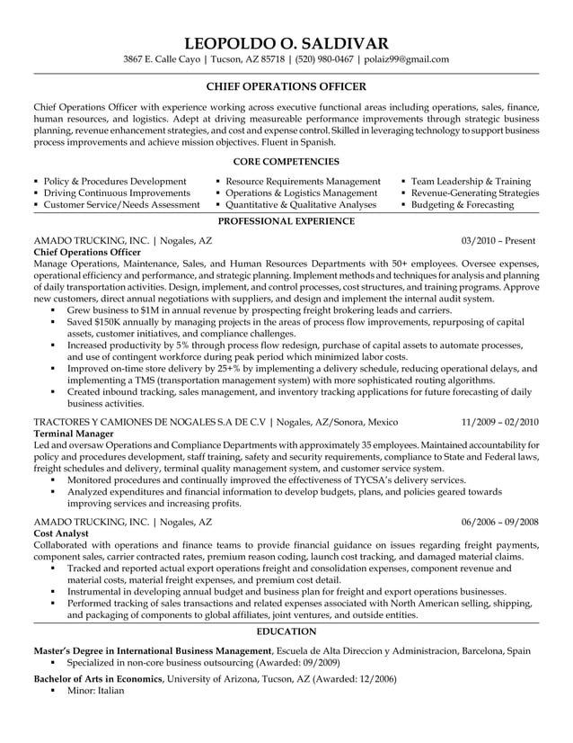 LSaldivarResume | PDF