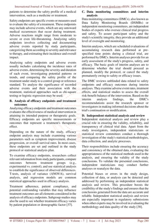 Data Management and Analysis in Clinical Trials | PDF