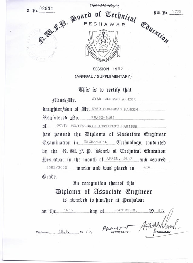Attested Diploma | PDF