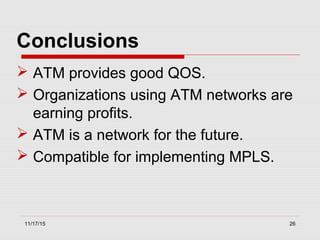Understanding ATM Networks | PPT
