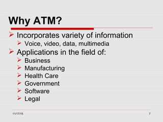 Understanding ATM Networks | PPT