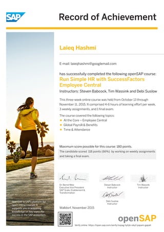 sf2-Certificate | PDF