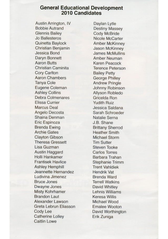 GED Graduation | PDF | Graduation | Personal Celebrations & Life Events