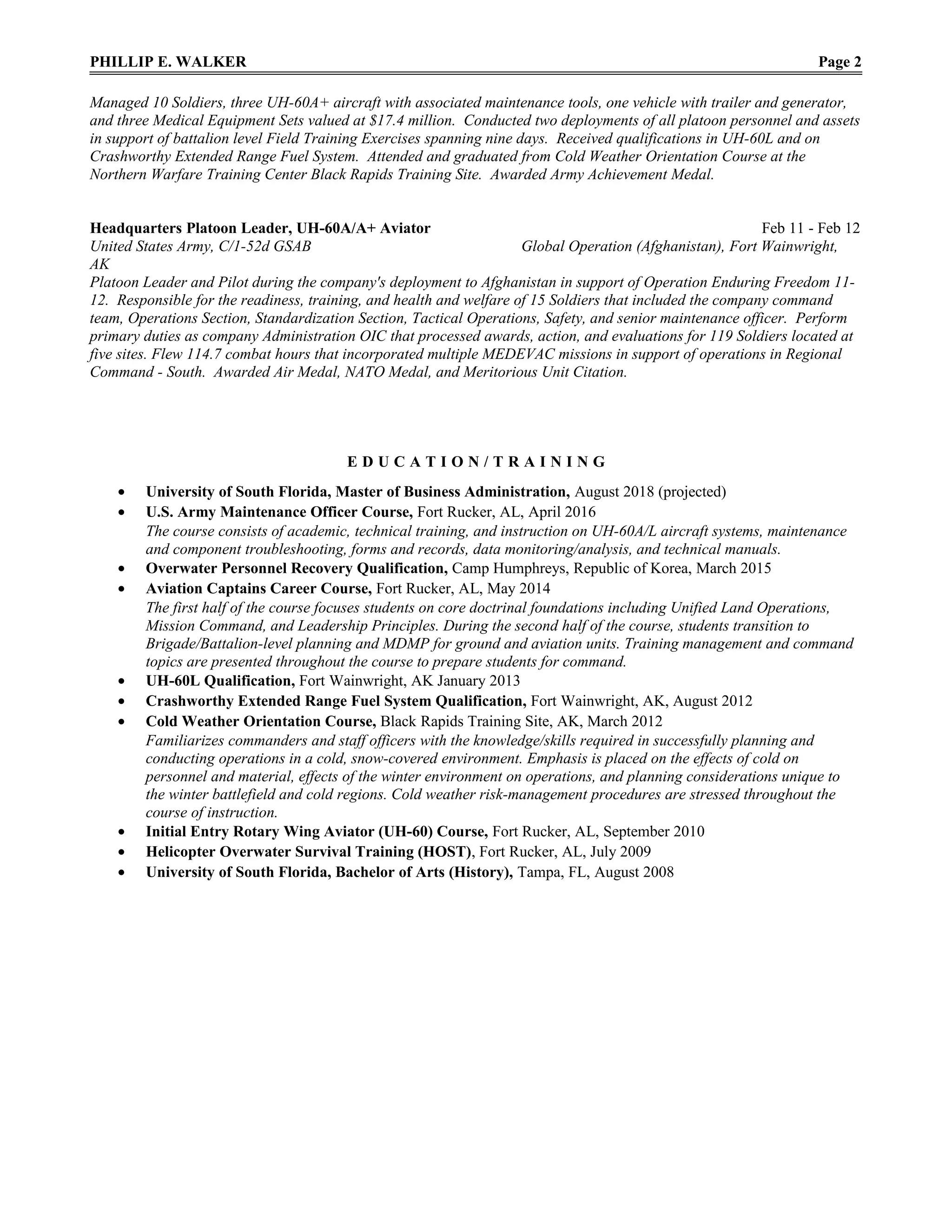 Phillip Walker Resume | DOC