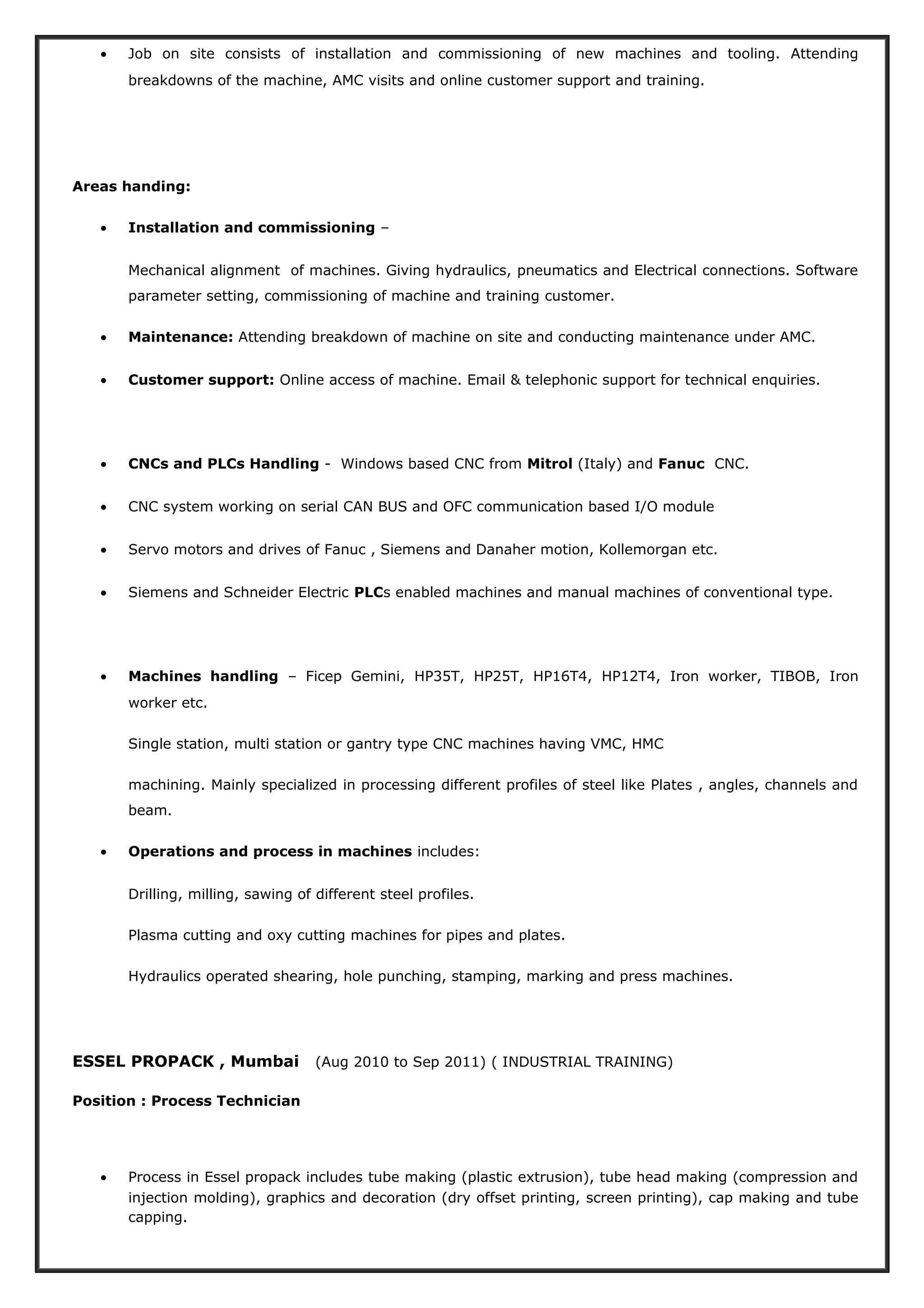 Resume_Updated_Aji M P | DOC