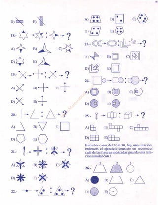 46 ejercicios resueltos de razonamiento abstracto u | PDF