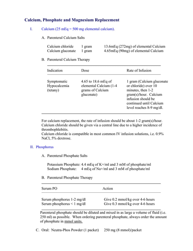 46 Electrolyte Replacement | PDF
