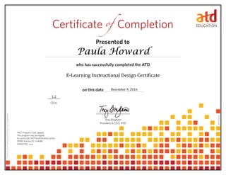 eLearning Certificate | PPT