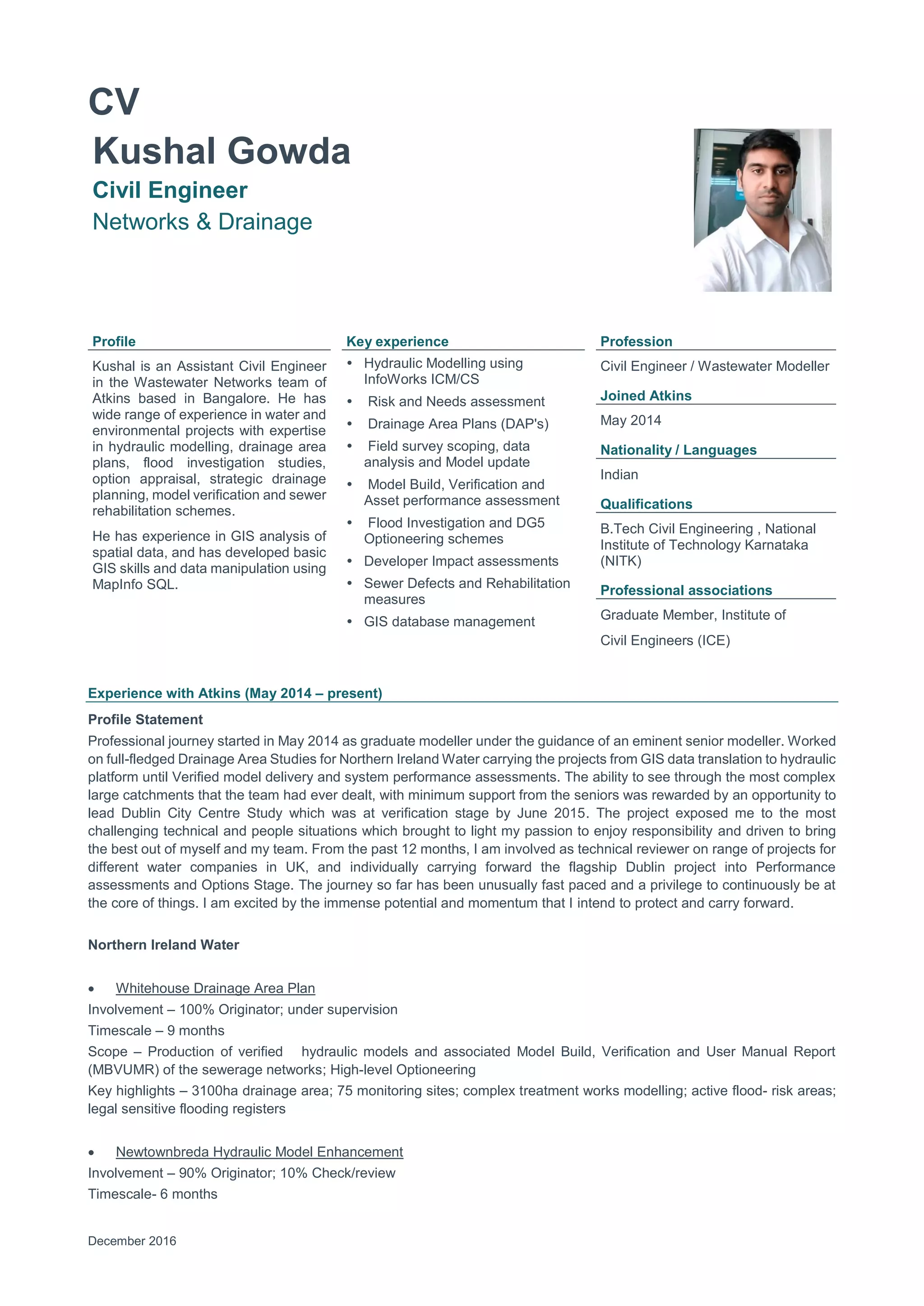 CV_Kushal Gowda_Dec 2016 | PDF