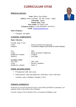 CV. INGLES | DOCX