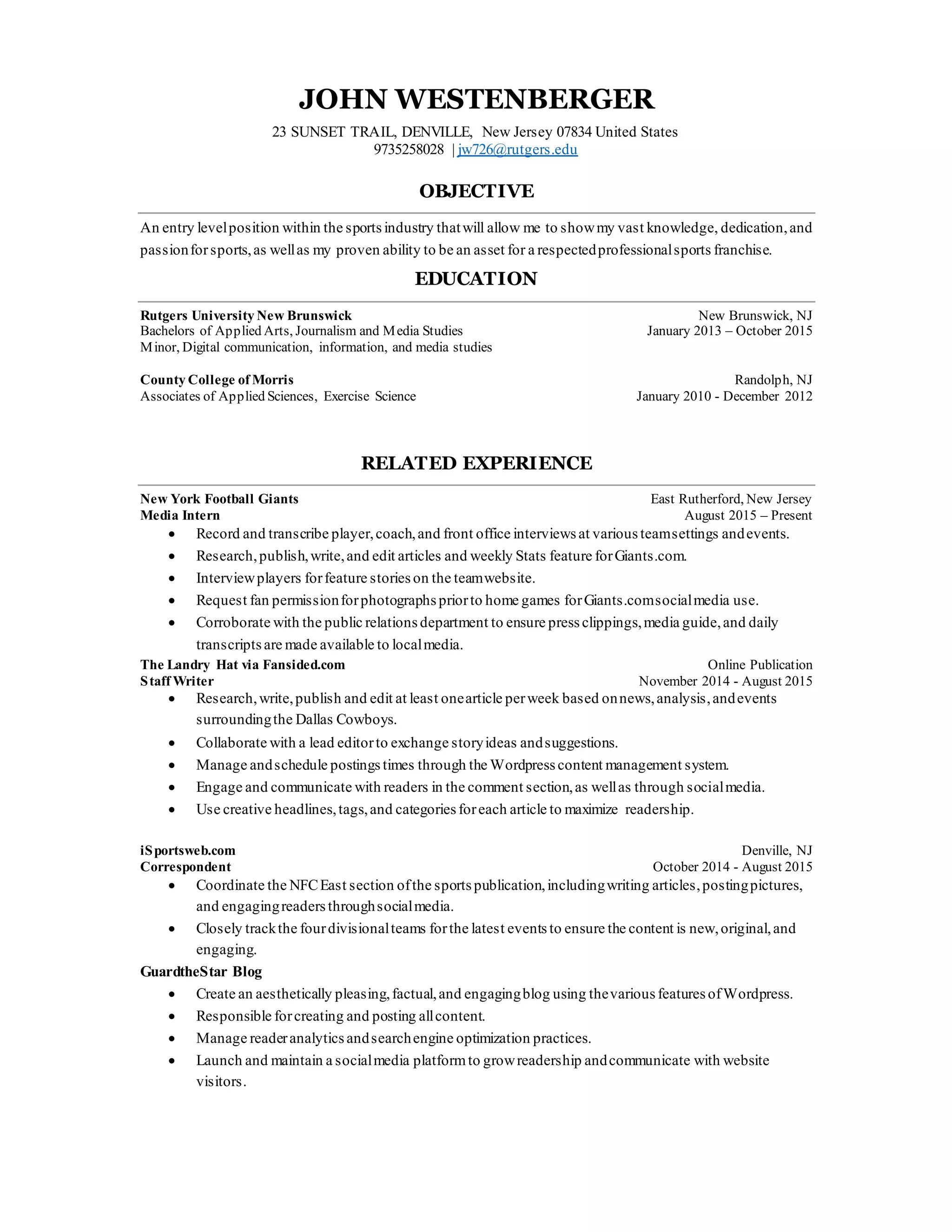 JW Resume | DOCX